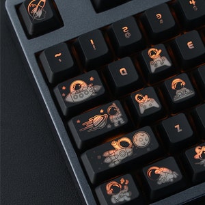 104PCS Space Astronaut Theme Keycap Set Cartoon Keycaps OEM - Etsy