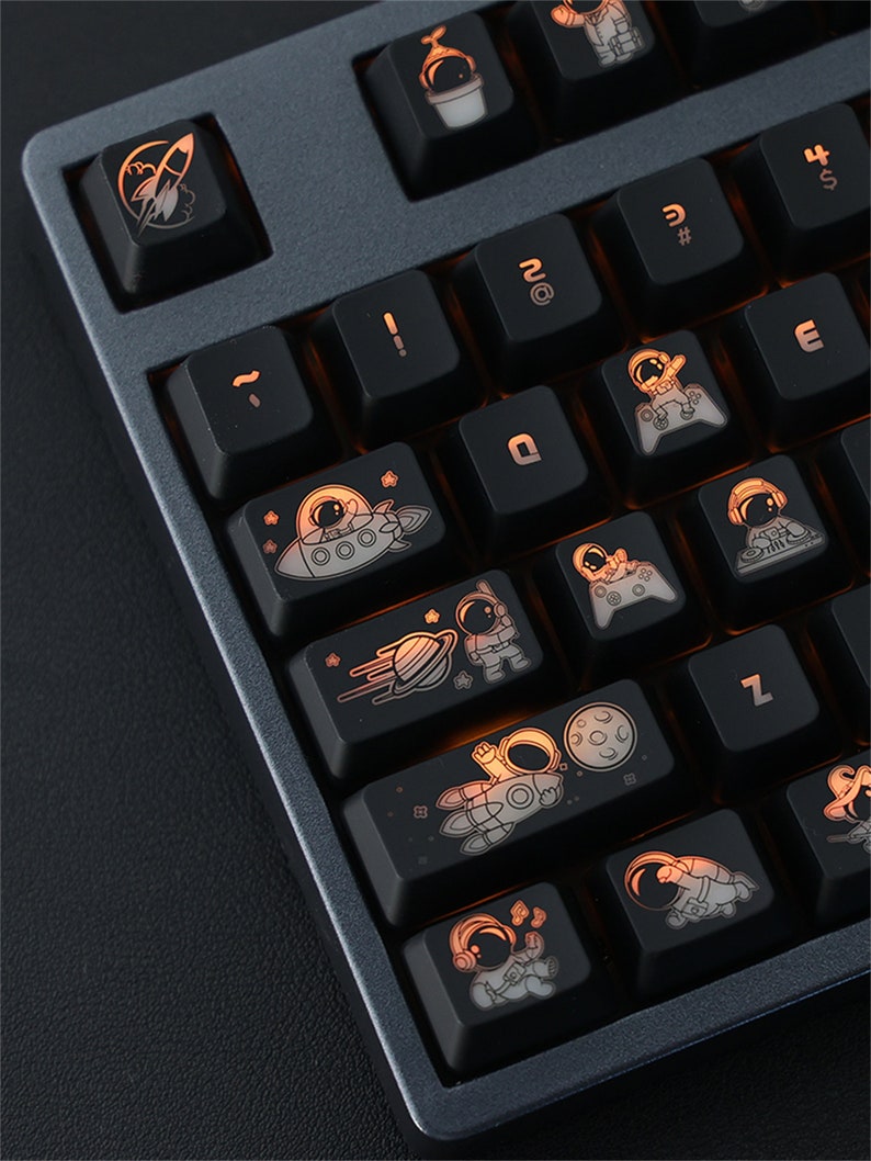 104PCS Space Astronaut Theme Keycap Set Cartoon Keycaps OEM - Etsy