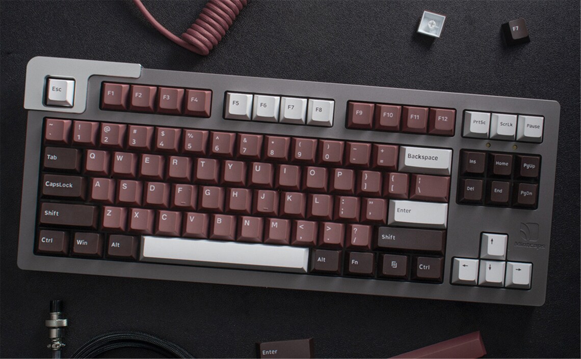168pcs Brown Keycaps Cherry Height Keycaps Cherry MX - Etsy