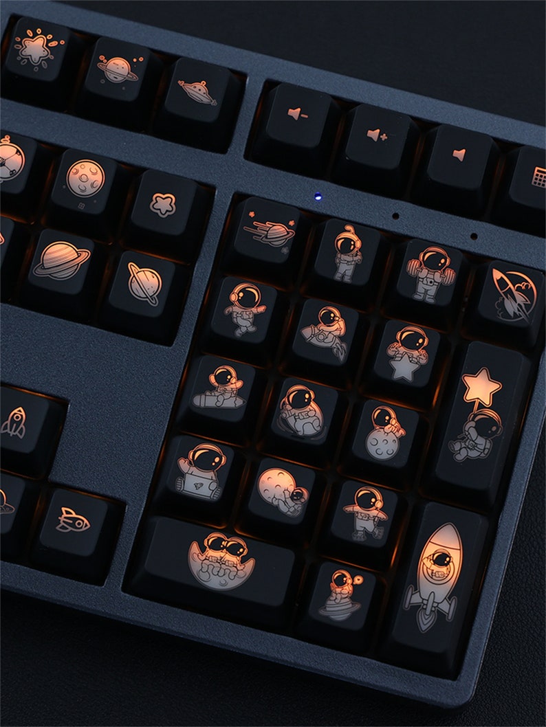 104PCS Space Astronaut Theme Keycap Set Cartoon Keycaps OEM - Etsy