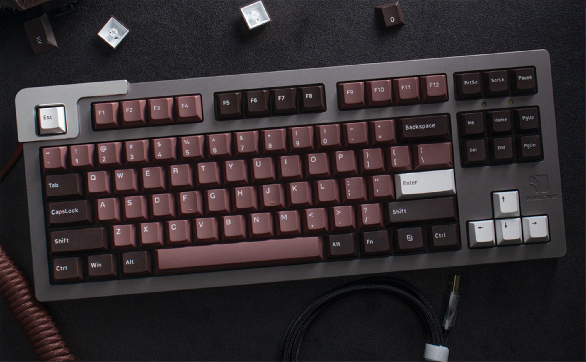 168pcs Brown Keycaps Cherry Height Keycaps Cherry MX - Etsy