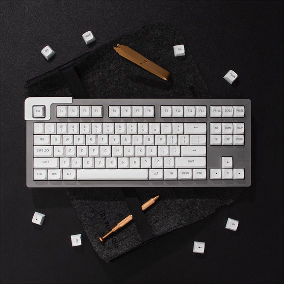 Minimalist White Keycaps 150pcs White Keycap Set MSA Height - Etsy