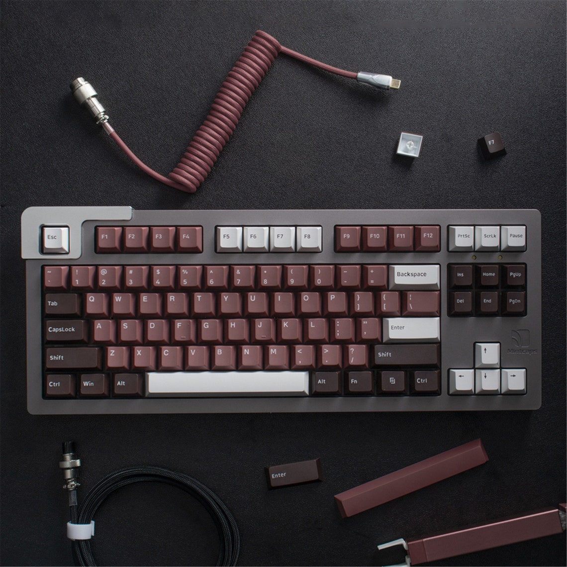 168pcs Brown Keycaps Cherry Height Keycaps Cherry MX - Etsy