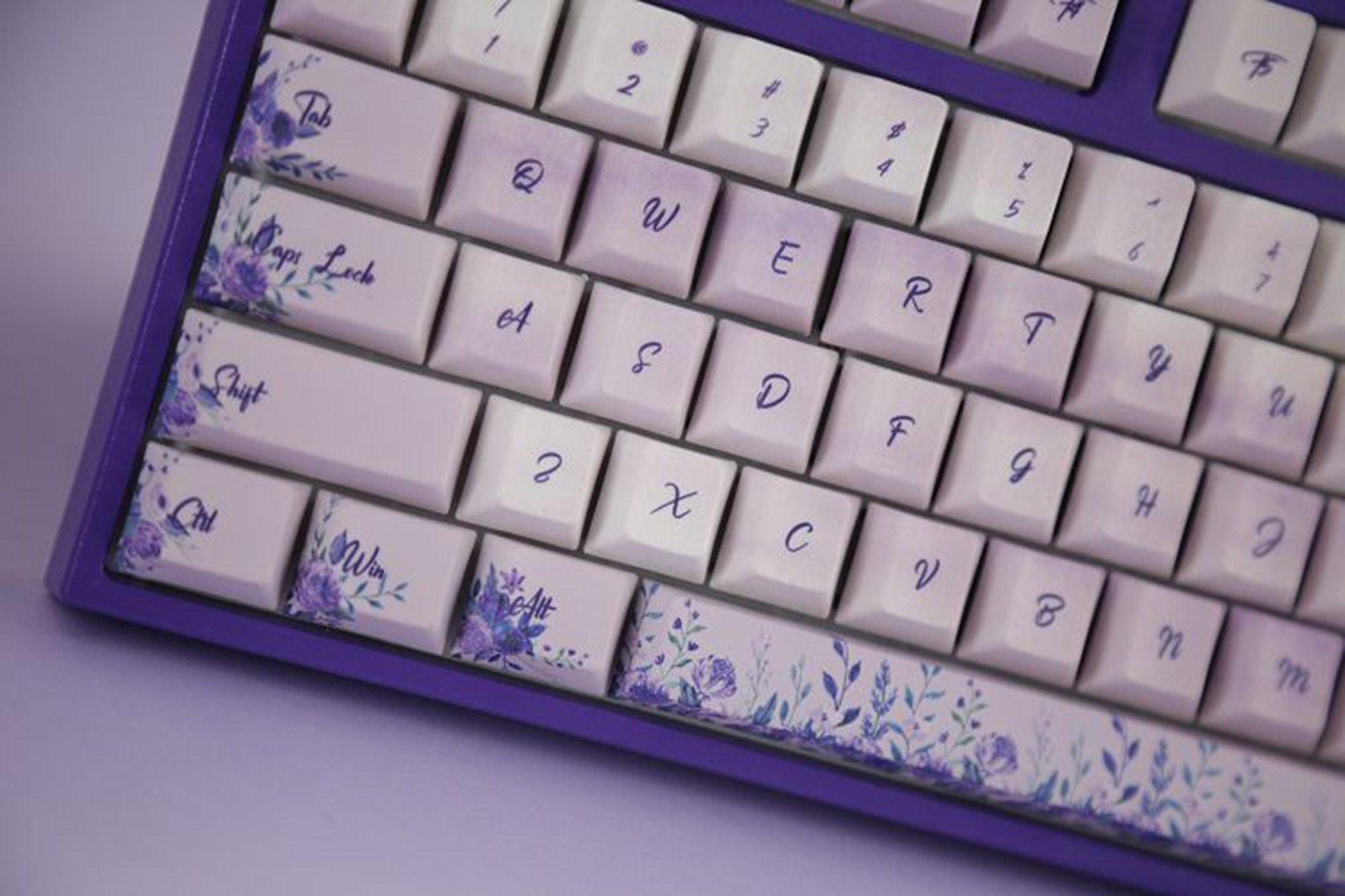 Violet Theme Key Cap Set Purple PBT Key Cap Personalized Key | Etsy