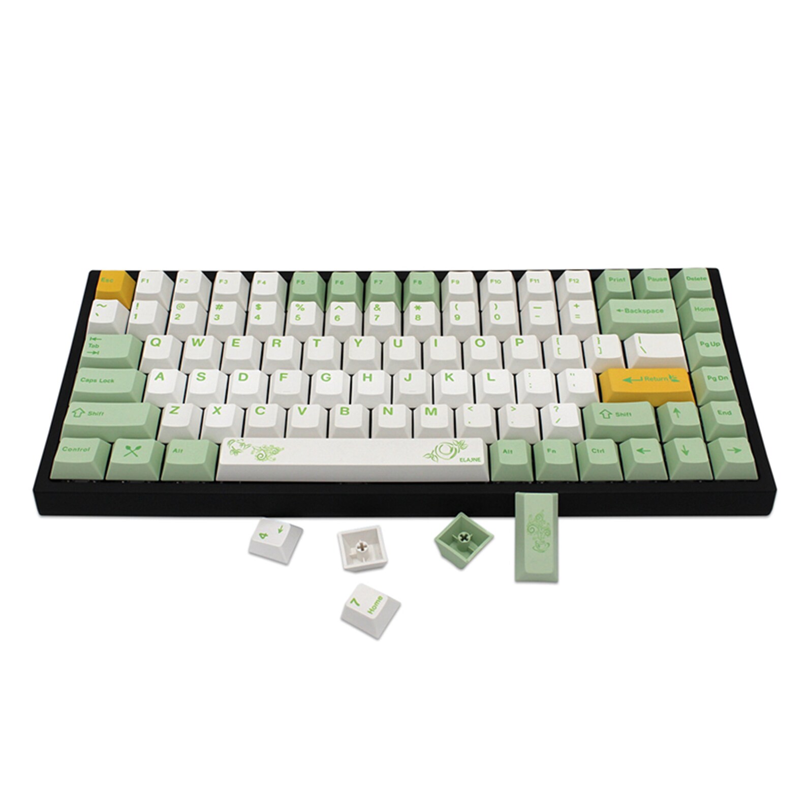 Green Theme Keycap Set Cherry Key Cap PBT Key Cap | Etsy