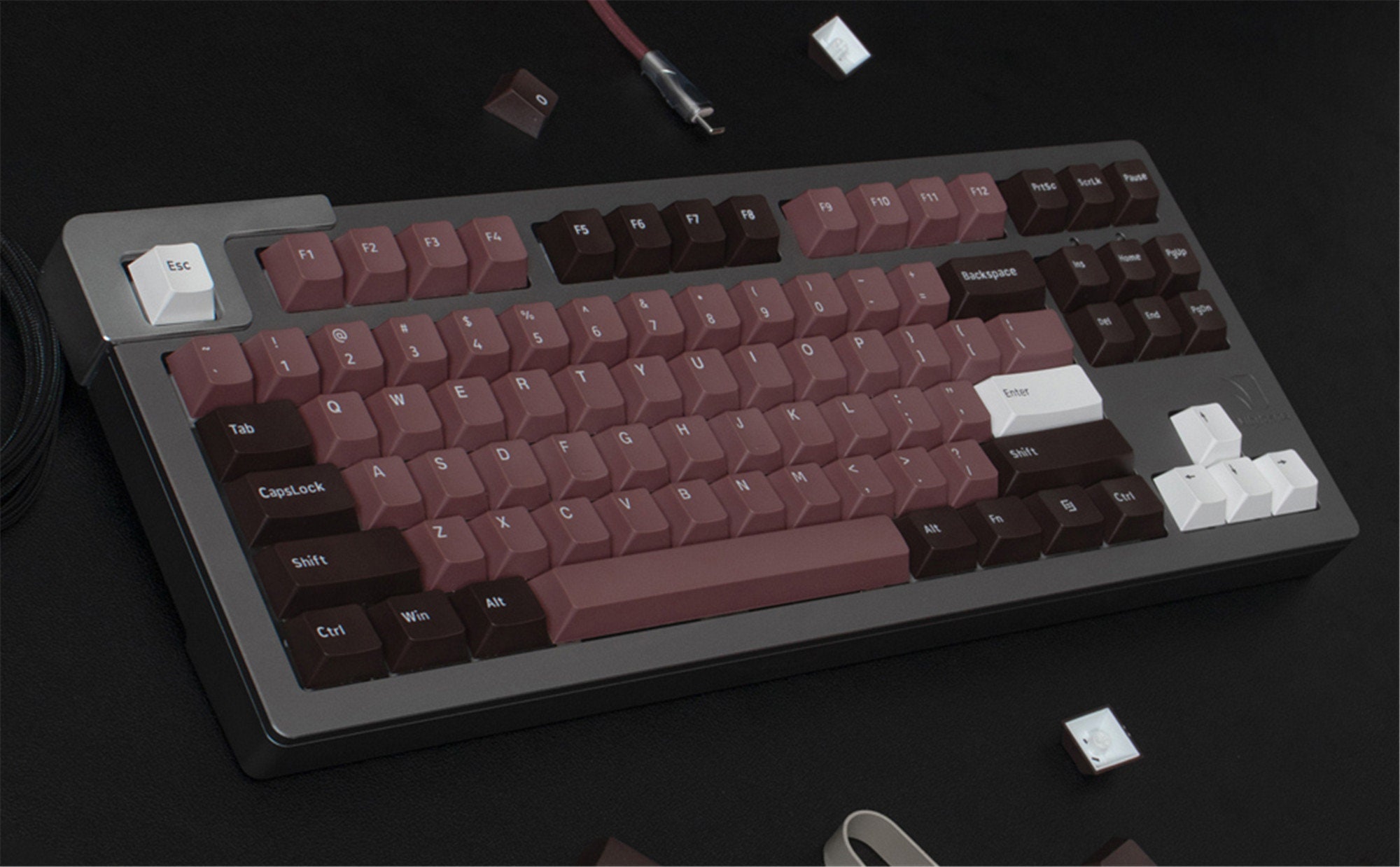 168pcs Brown Keycaps Cherry Height Keycaps Cherry MX - Etsy