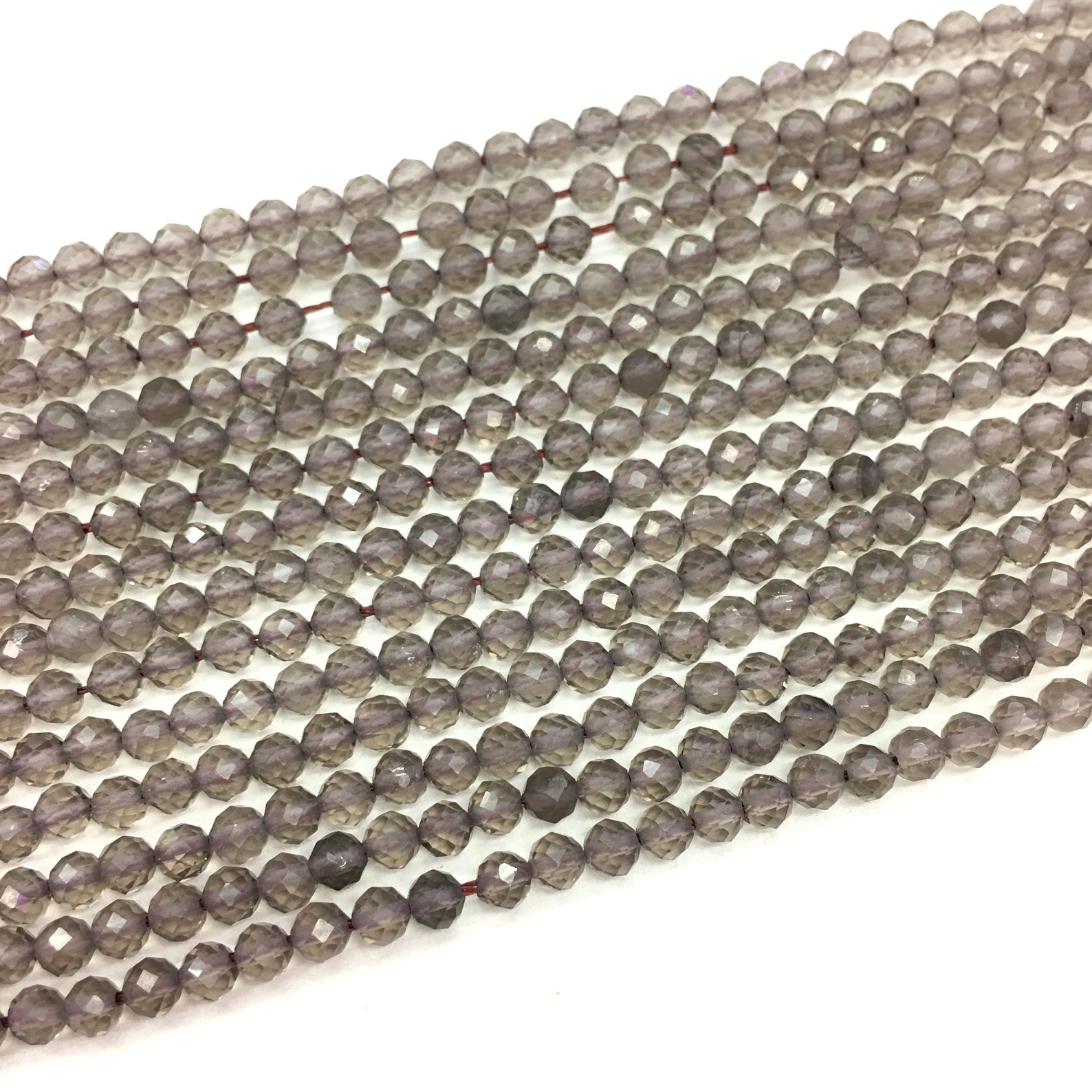 2mm 3mm 4mm Natural Smoky Quartz Bead Faceted Round Shape for | Etsy