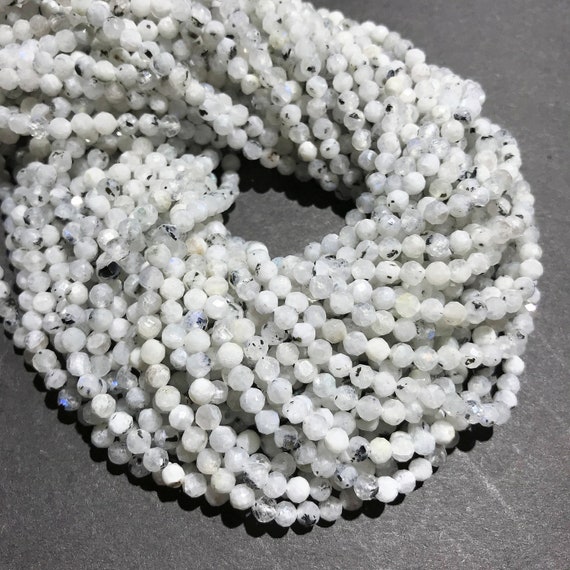 2mm 3mm 4mm Natural Moonstone Beads Faceted Round Shape for - Etsy