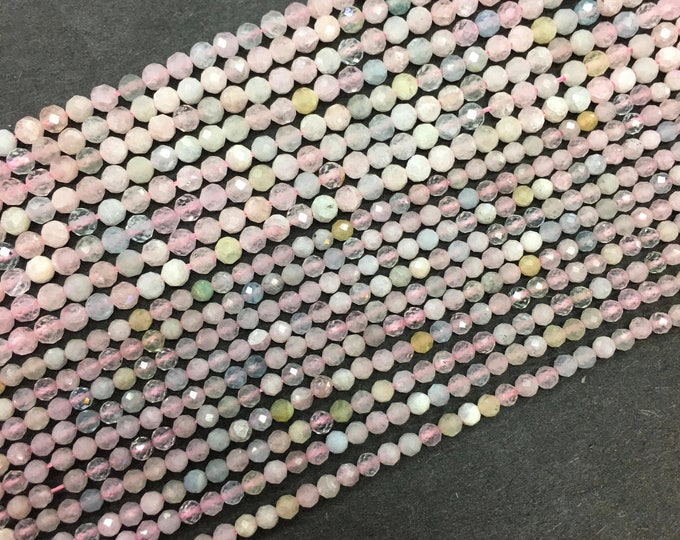 4mm Genuine Real Natural Round Micro Faceted Healing A Grade Gradient ...
