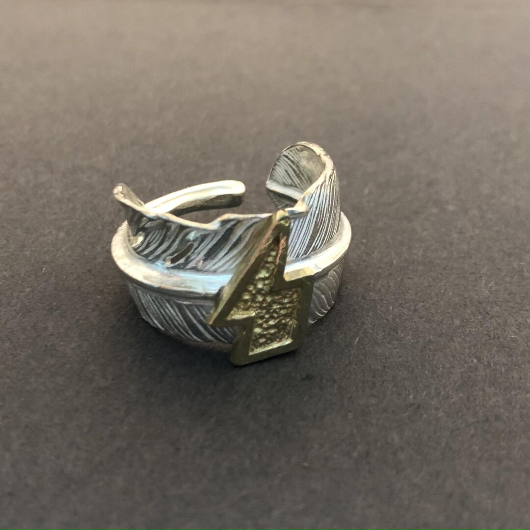 Lightning Feather Ring Takahashi Goro 925 Sterling Silver Ring Man Ring Woman Ring Lover Ring ...