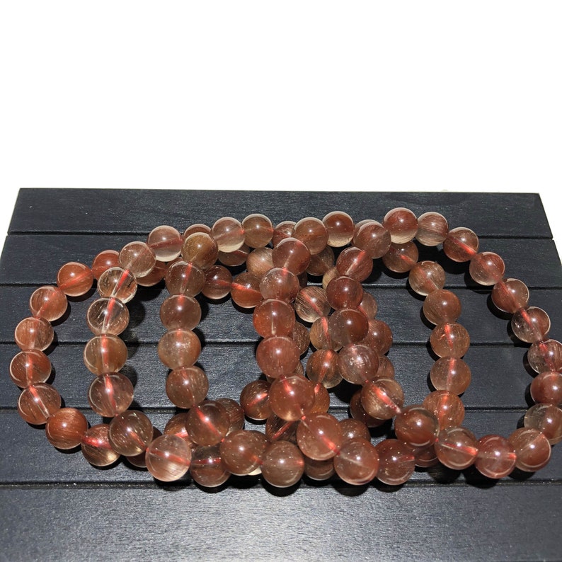 8mm 10mm 12mm Natural Red Rutilated Quartz Bead Energy - Etsy