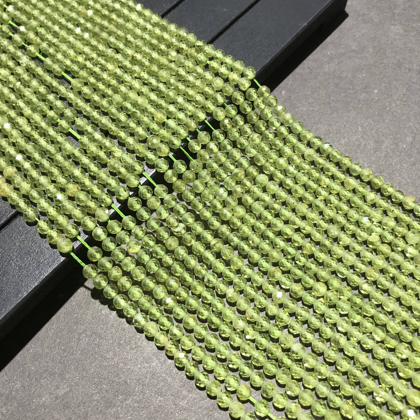 2mm 3mm 4mm Natural Peridot Beads Faceted Round Shape for | Etsy