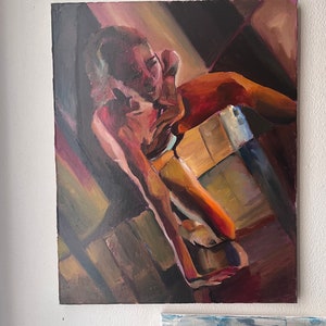 Original Oil Painting “in Pectus” Dancing Pain - Etsy