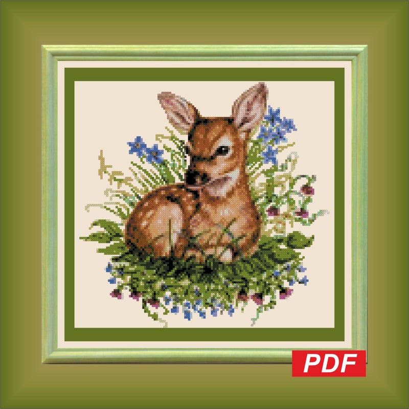 Deer Cross Stitch - Etsy