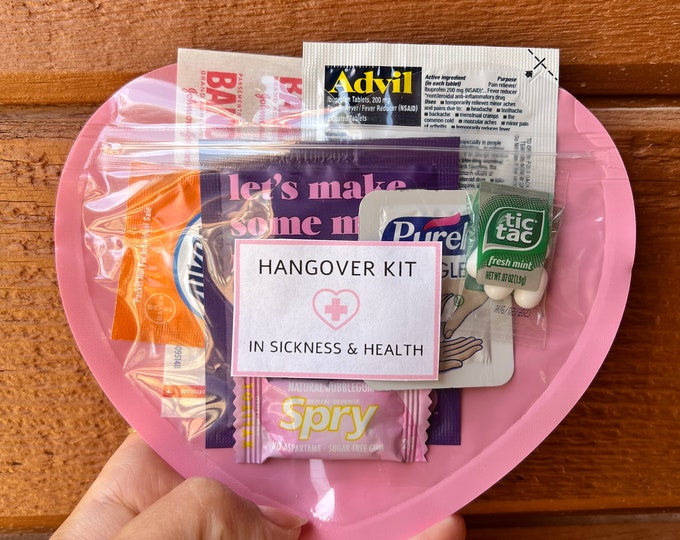 Hangover Survival Kit With Personalization Options, Self Care Kit for ...