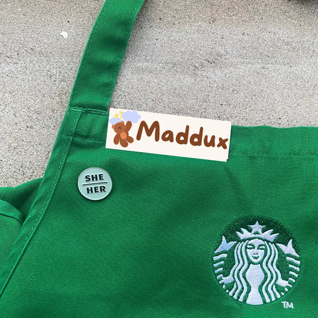 Teddy Bear Name Tag sticker - Etsy