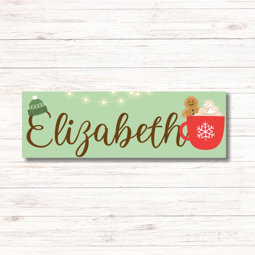 Starbucks Name Tag Hot Cocoa Sticker - Etsy