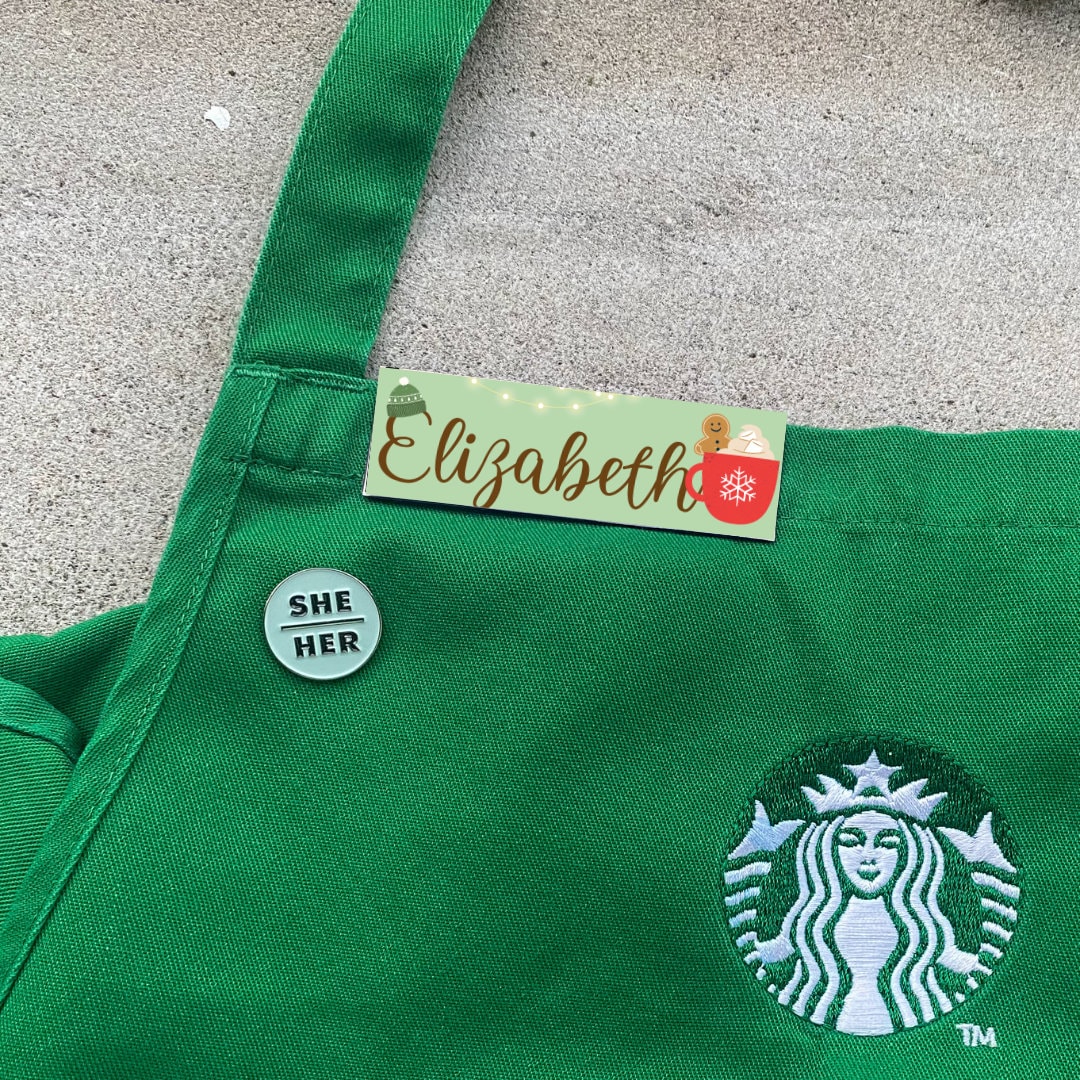 Starbucks Name Tag Hot Cocoa Sticker - Etsy