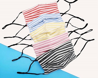 Striped Face Mask | Etsy