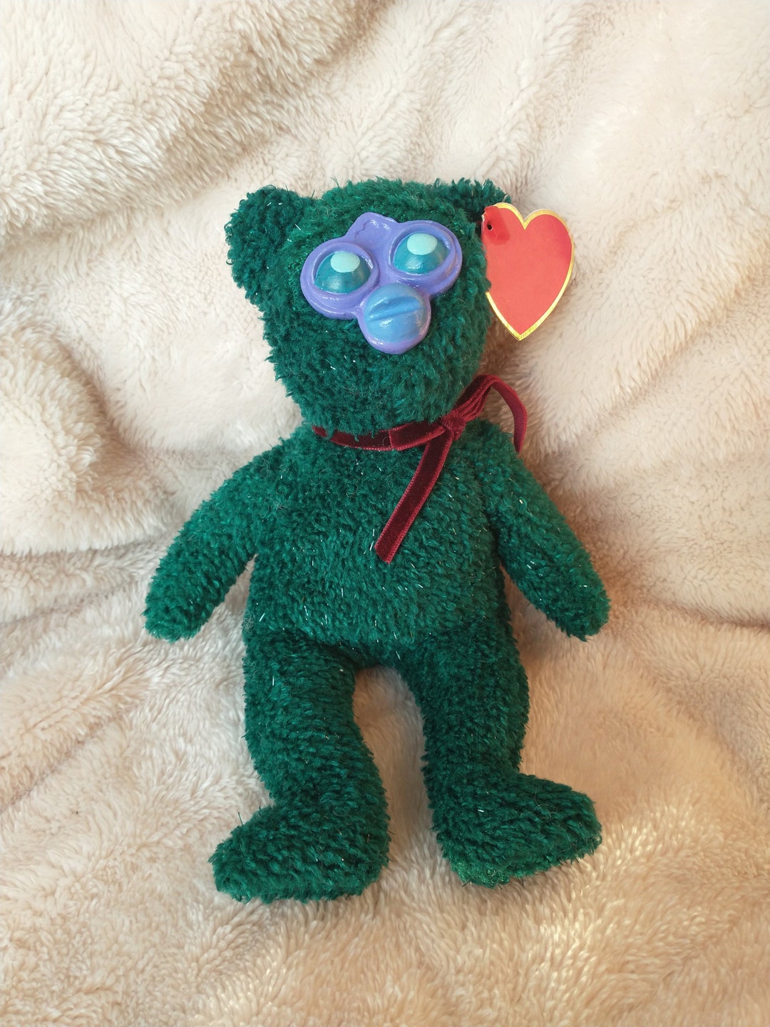 Furby Oddbody Fuzzy Green Teddy Bear - Etsy