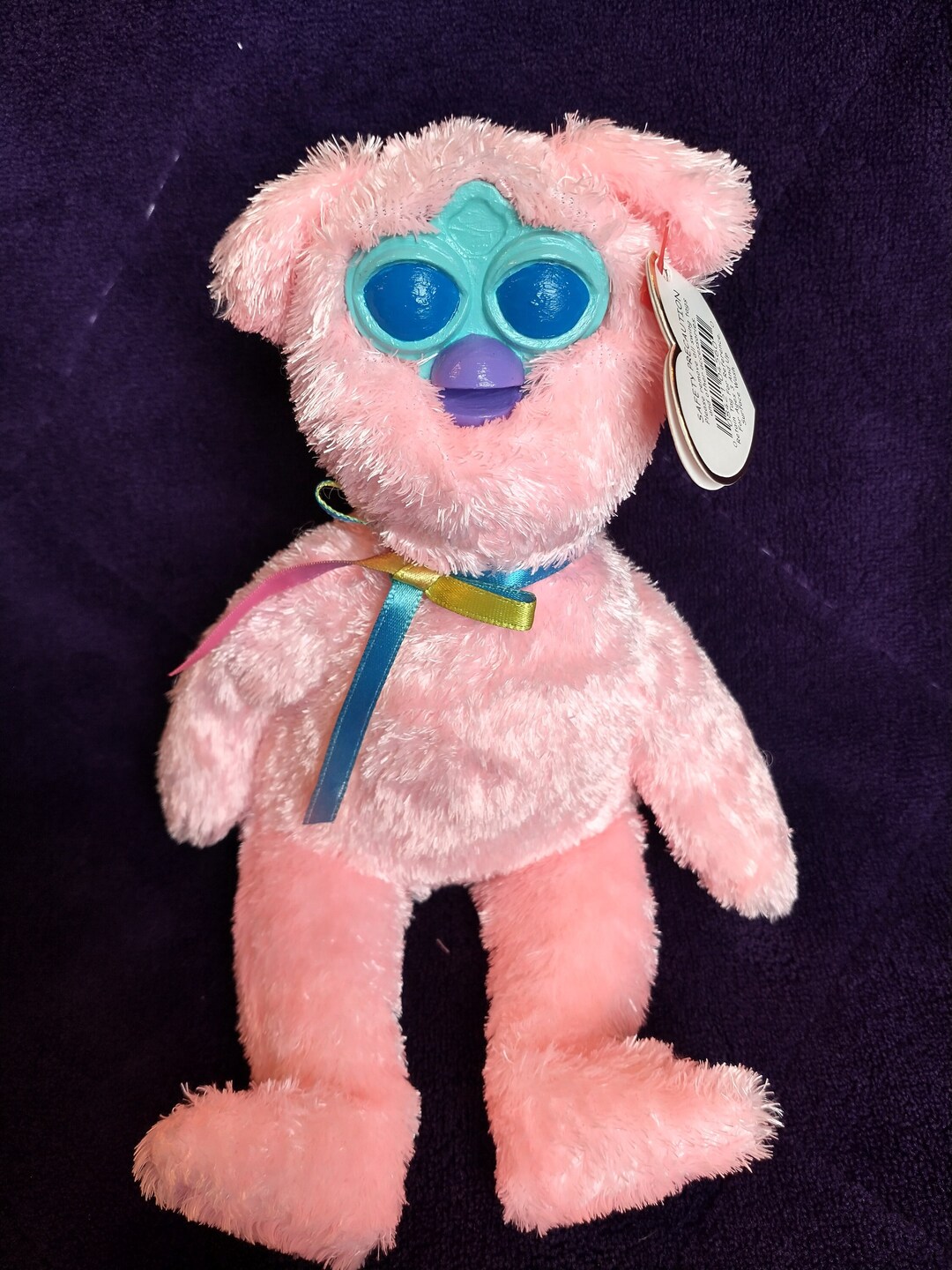 Furby Oddbody Fuzzy Pink Teddy Bear - Etsy