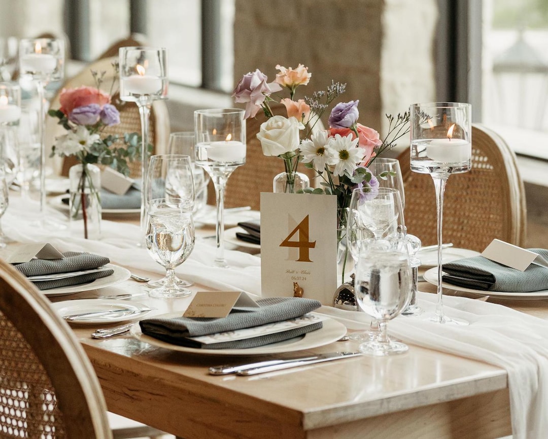 Table Numbers - Editable Canva Template - Etsy