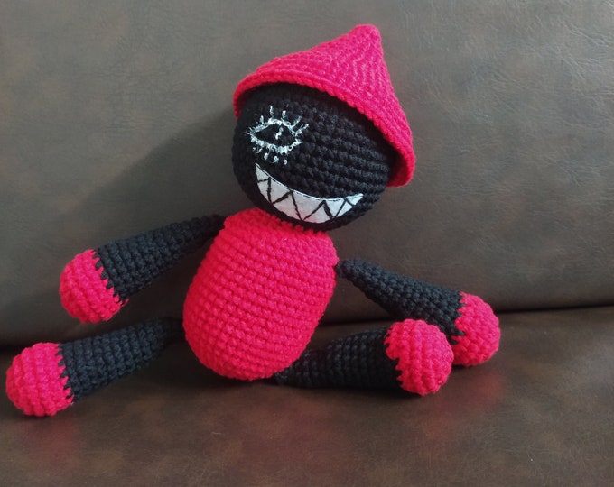 FNF True Expunged Plush, Custom FNF Crochet Doll - Etsy