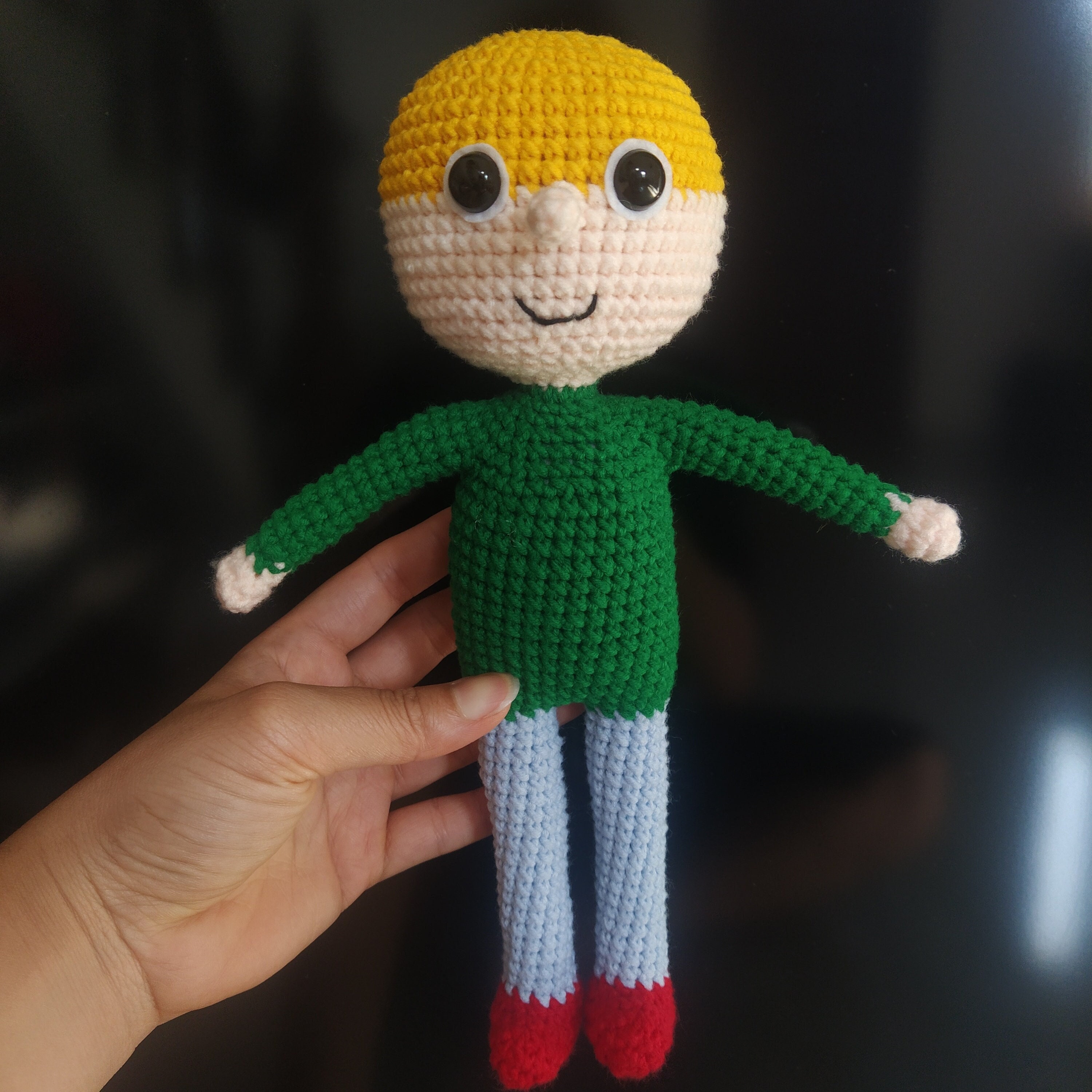 FNF Garrett Crochet Plush Toy, 10 Inch Gamer Gift - Etsy
