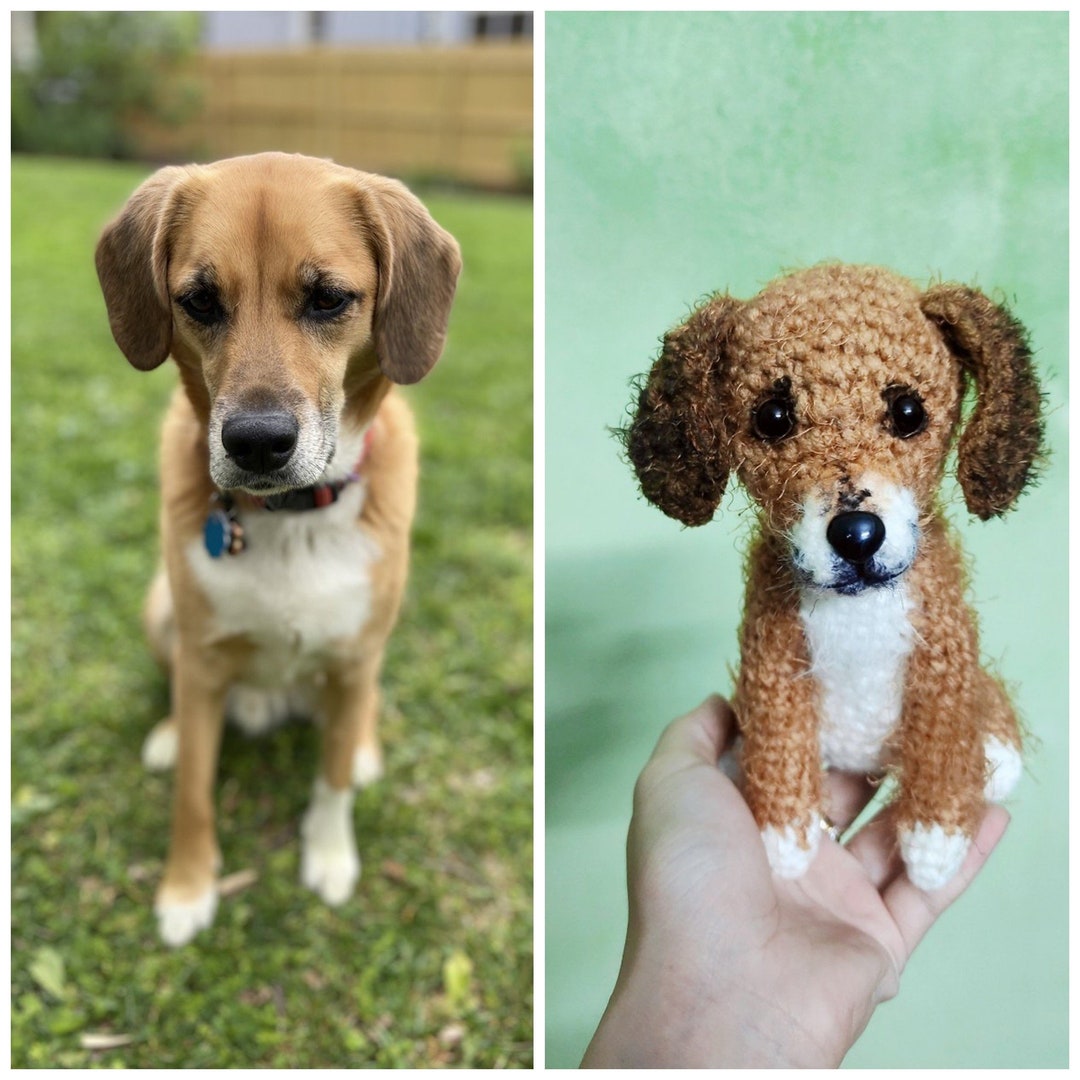 Custom Stuffed Dog, Custom Dog Plush, Custom Crochet Dog, Custom ...