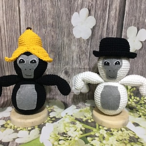 Gorilla Tag Crochet Plush Toy, Halloween Gift (15cm) - Etsy