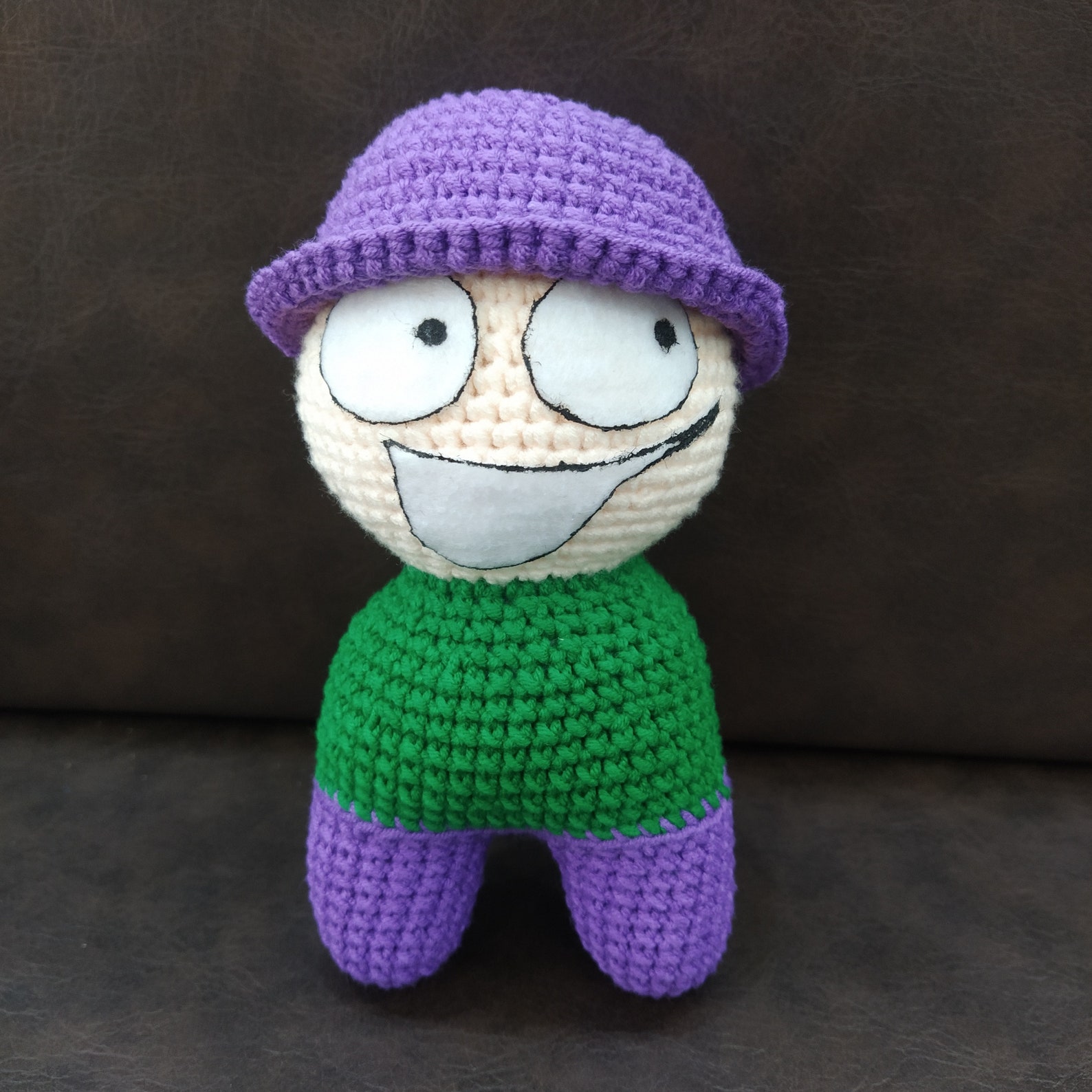 FNF Bambi Minion Crochet Plush, Custom FNF Toys - Etsy