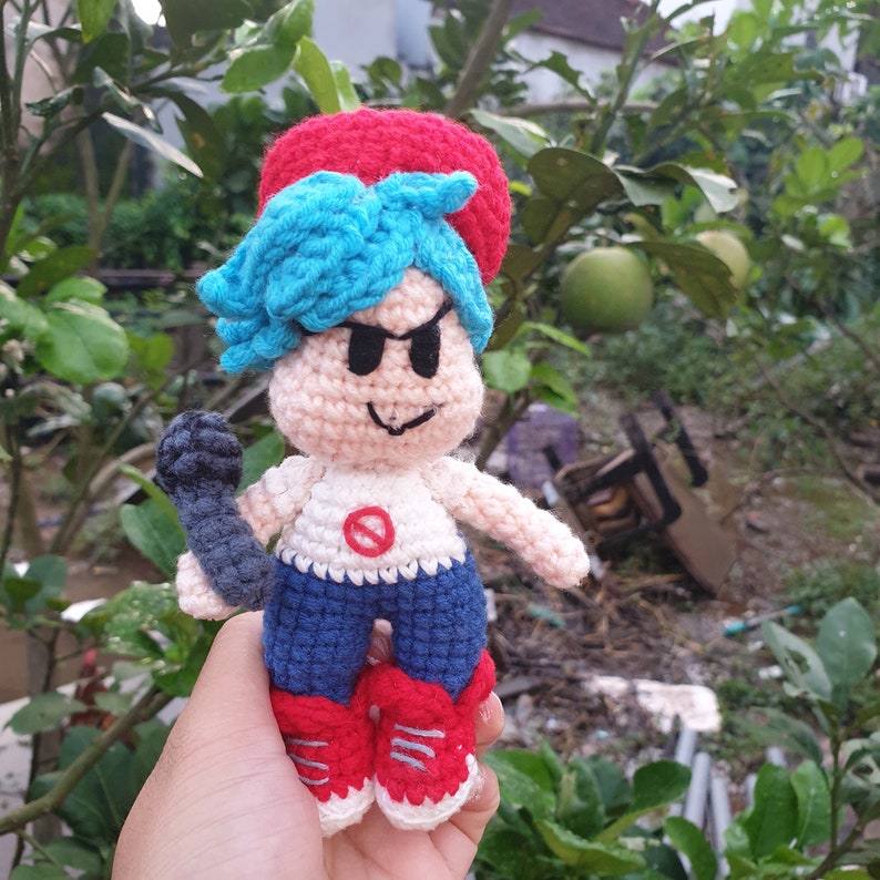 Friday Night Funkin Crochet Doll FNF Boyfriend FNF Crochet - Etsy Ireland