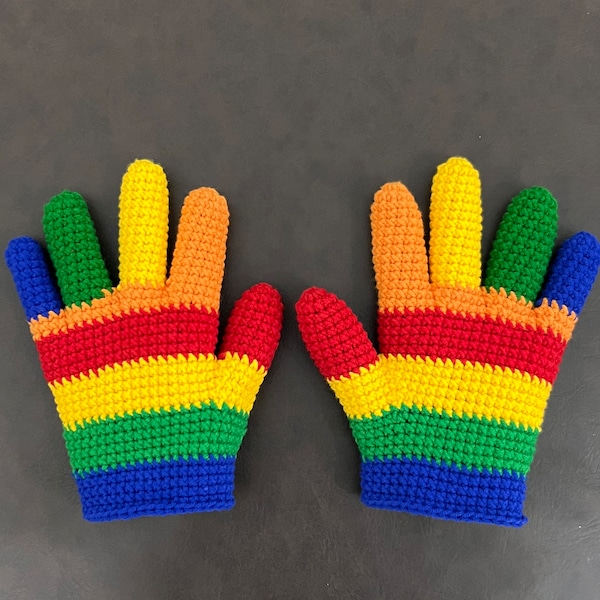 Colorful Gloves - Etsy