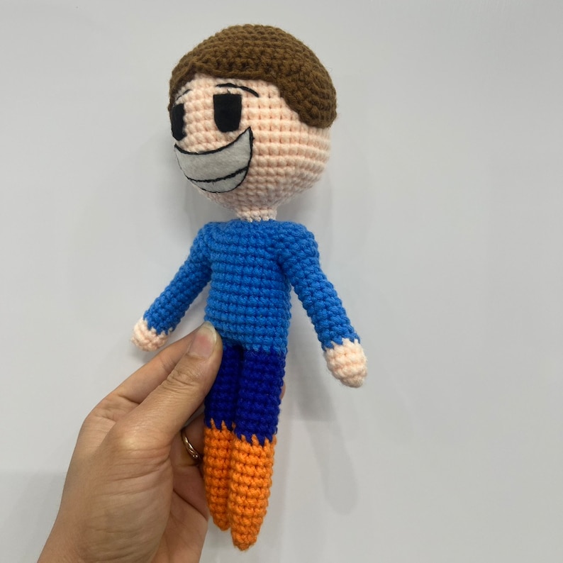 David FNF Crochet Plush 8 Inches Custom FNF Custom FNF Toy - Etsy