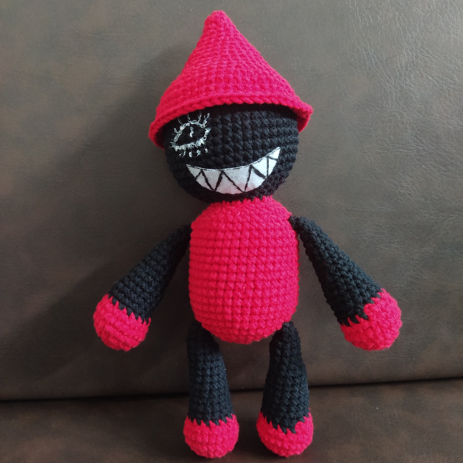 FNF True Expunged Plush Custom FNF Crochet Doll - Etsy Singapore