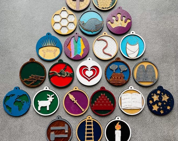 Felt Children's Jesse Tree Ornaments ~ Corresponds With the Jesus ...