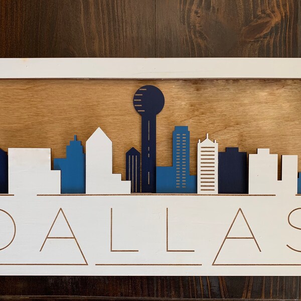 Dallas Skyline - Etsy