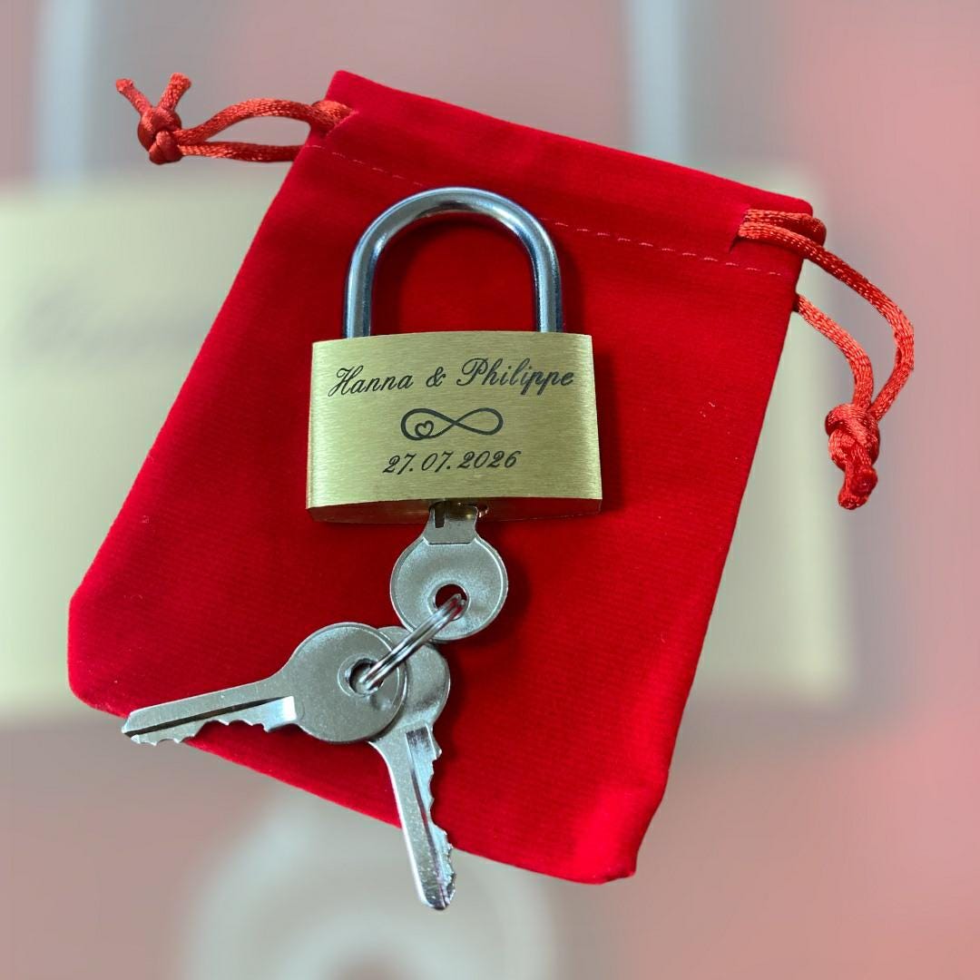 Love Lock / Padlock With Engraving - Etsy