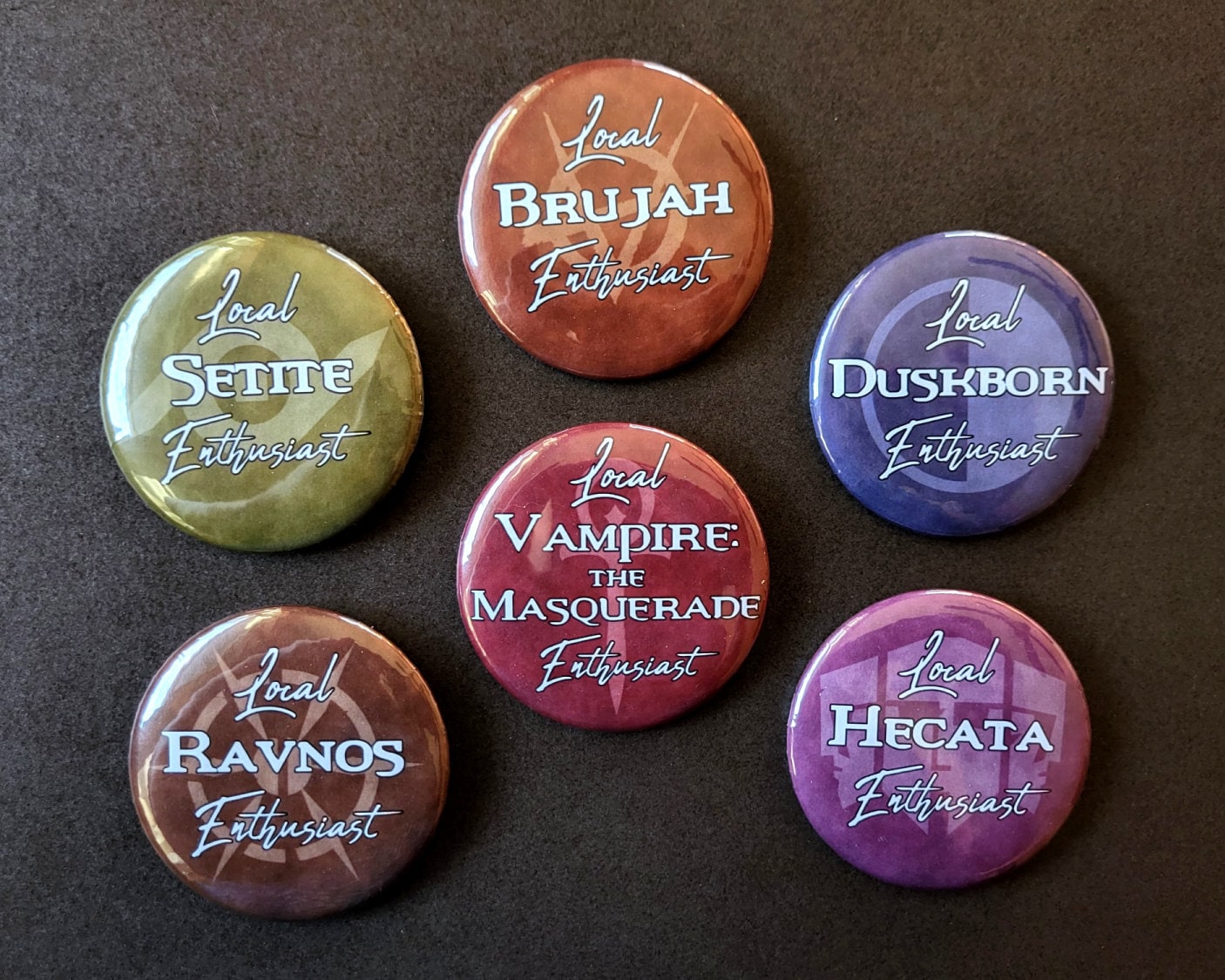 Vampire the Masquerade Clan Buttons - Etsy Australia