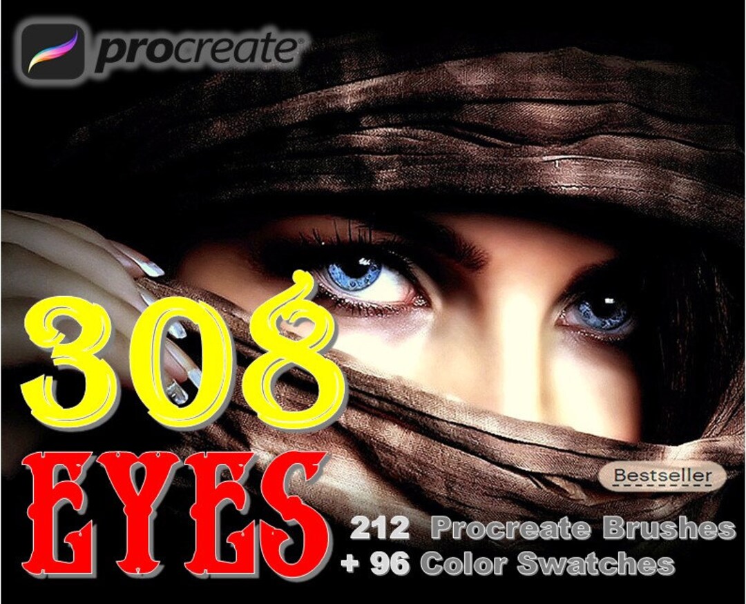 Procreate Eyes Brushes. Procreate Eye Stamps. Eye Stamp. Only Eyes Brush Set for Procreate ...