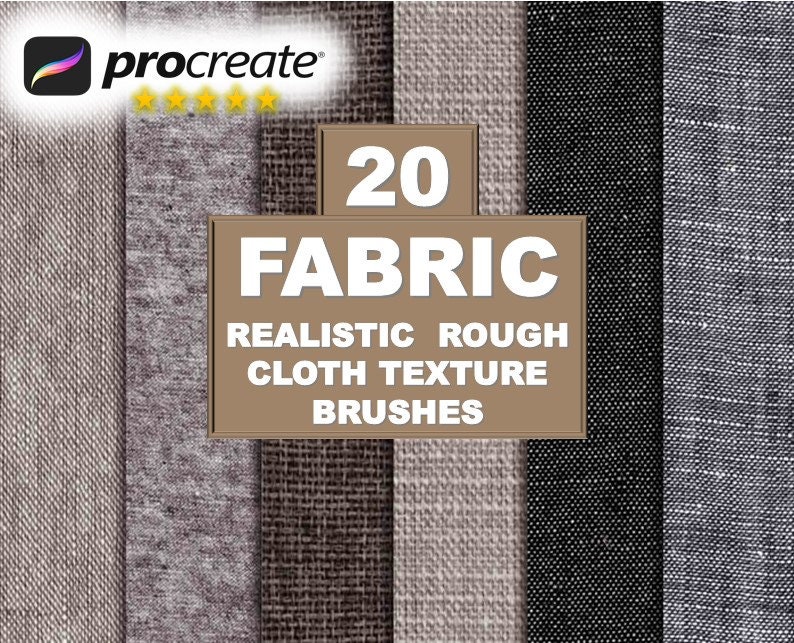 Fabric Texture Brushes SET. Set Fabric Brushes. Brushes Skin Texture. Clothing Brushes Procreate ...