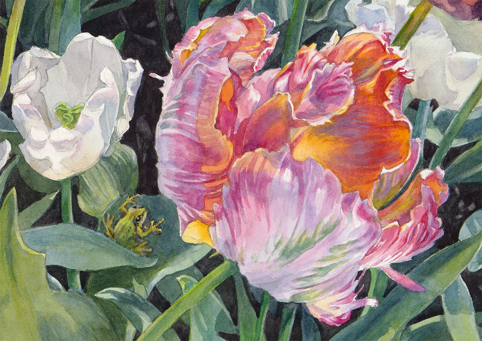 Tulips art print | Etsy