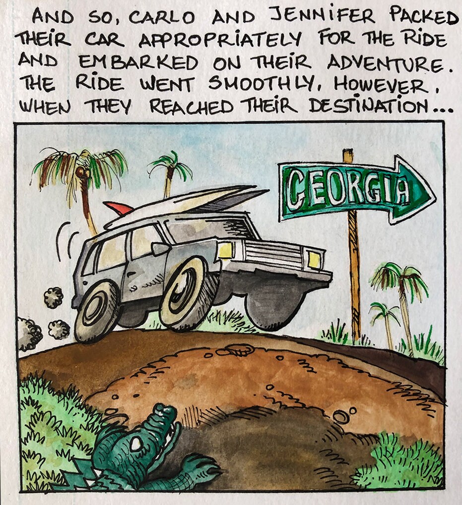 Hand Drawn Personalized Comic Strips Custom Watercolor Comics Great ...