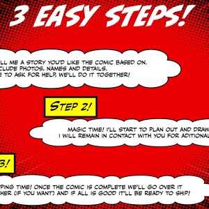 Hand Drawn Personalized Comic Strips Custom Watercolor Comics Great ...