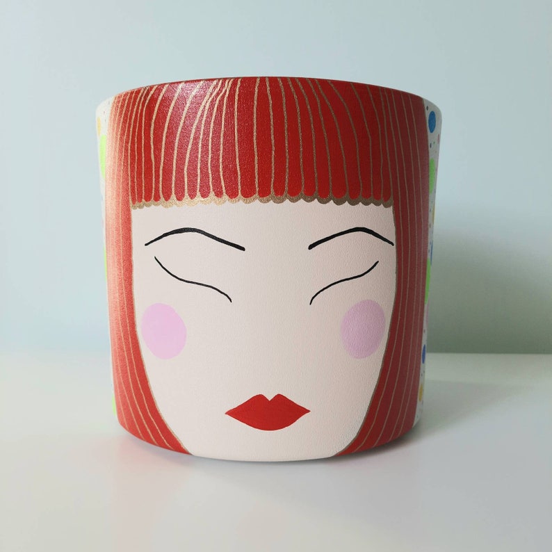 Yayoi Kusama • Face Pot • Head Planter • Ceramic • Flower Pot • Kusama ...
