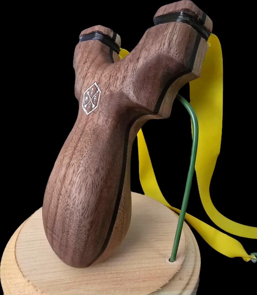 Handmade Wooden Slingshot Catapult Black Walnut Birch Wood Resortera ...