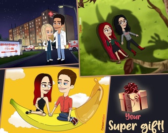 Printable Custom Cartoon Art - Etsy