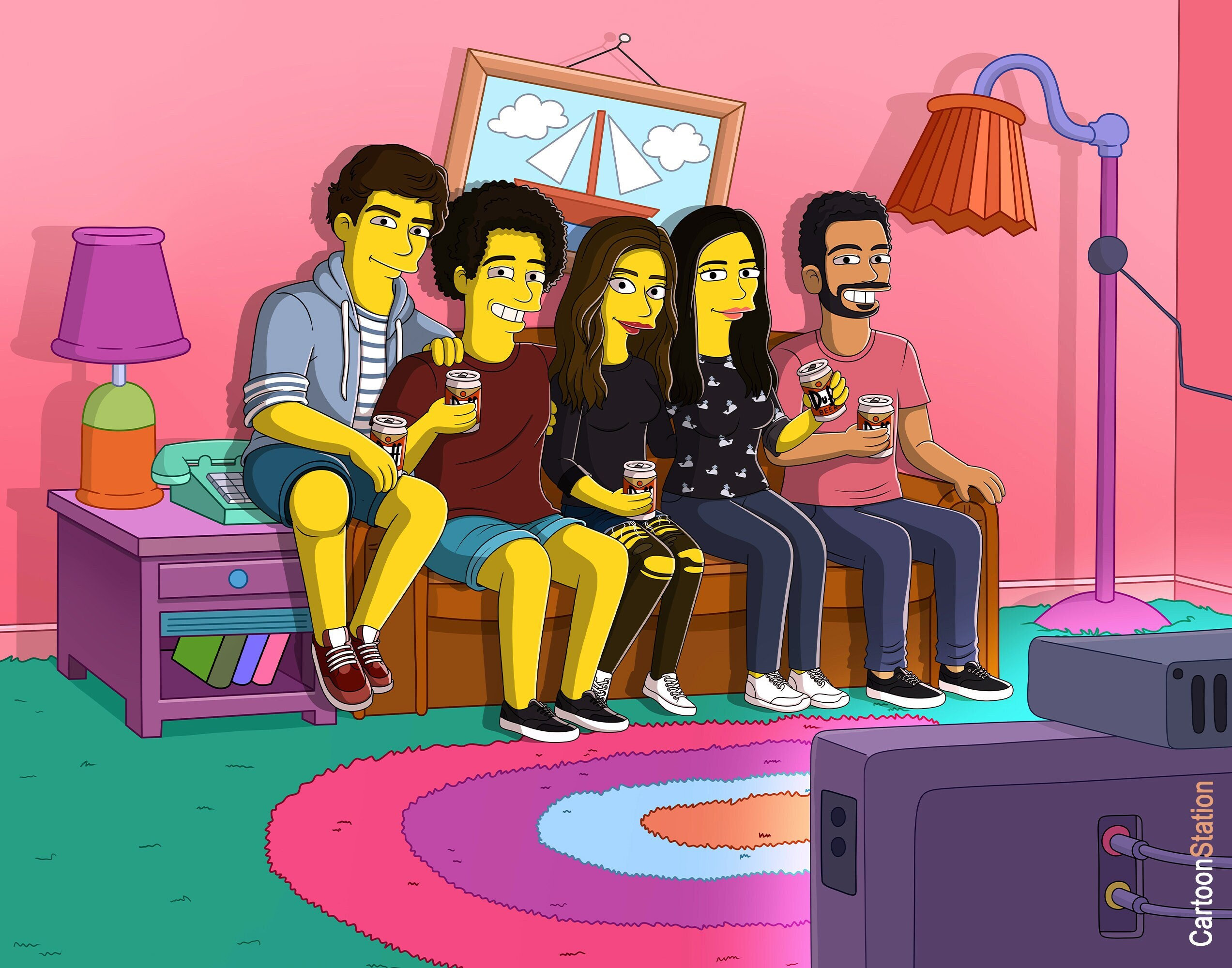 Personalized Simpsons Family Portrait Custom Christmas Gift, Unique ...