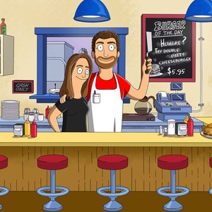 Bob's Burger's Custom Personalized Digital Portrait - Etsy