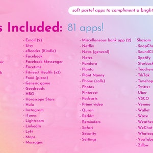 Ios 14 Home Screen Customization Pastel Aesthetic Pack 81 - Etsy